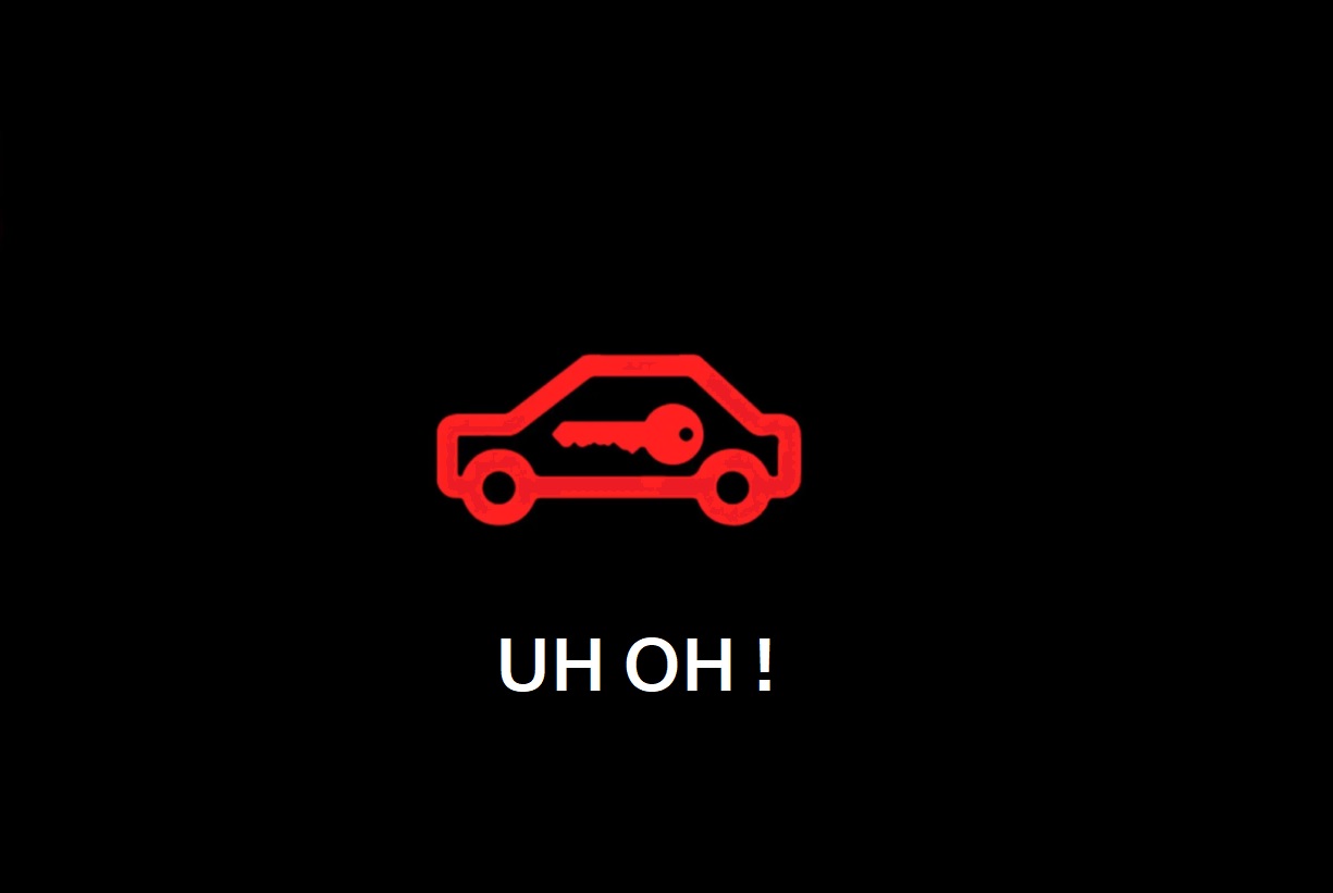 Car With Key Symbol On Dashboard - Ignition Repair